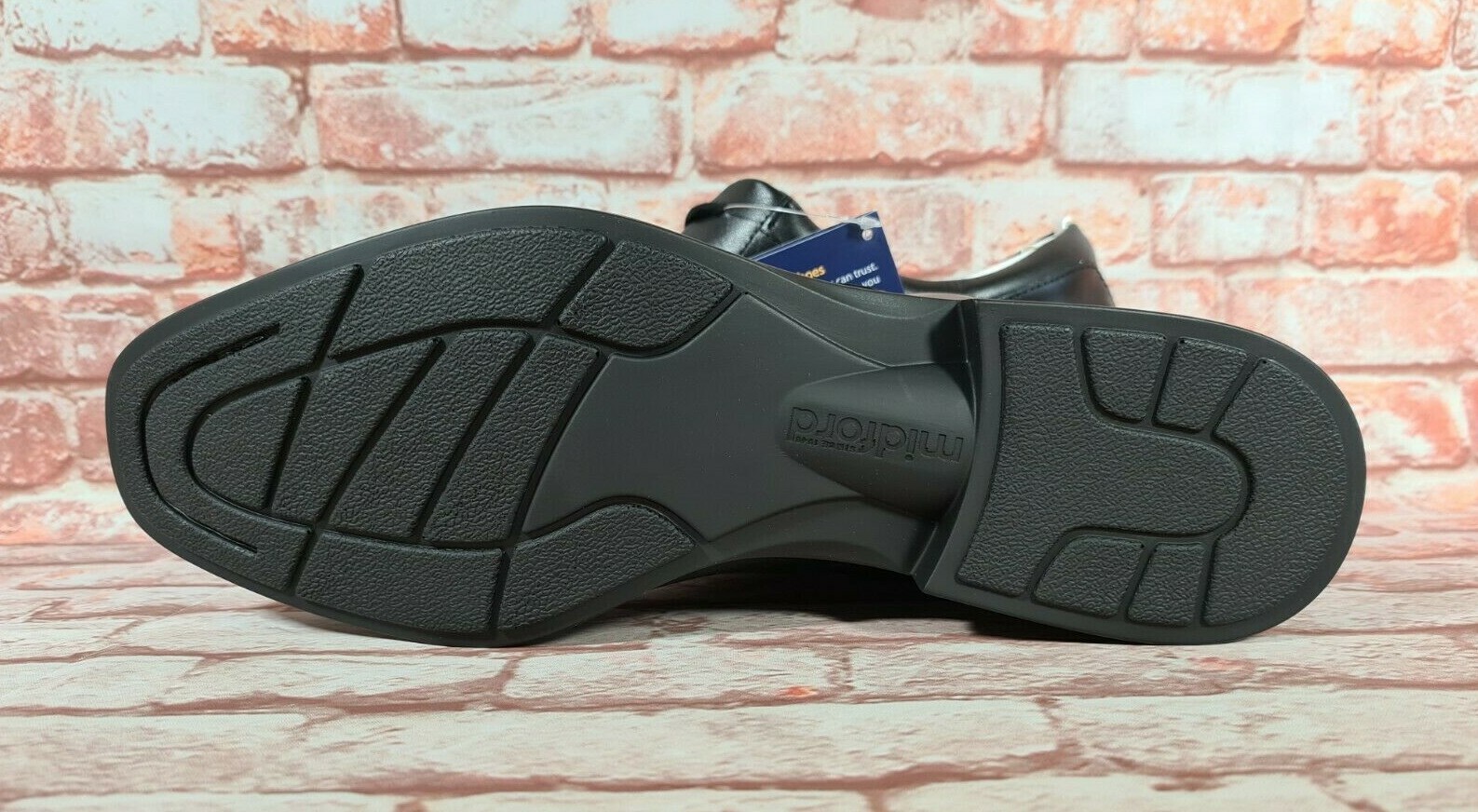 BNWT Mens Teenage Boys Size 12 A Midford Black Lace up Leather Lined ...