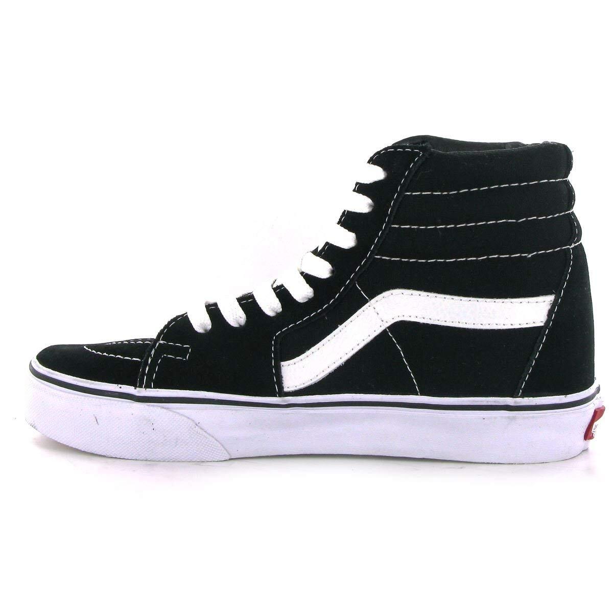 VANS SK8-HI LACE SHOES_BLACK/BLACK/WHITE VN000D5IB8C-SIZE MENS 9.5 ...