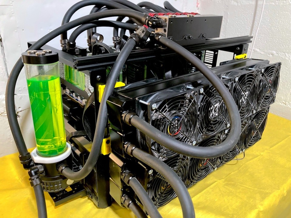 Mining Rig 6x NVIDIA RTX 3090 GPU - Liquid Cooling - 2x1200W - RaveoOS ...