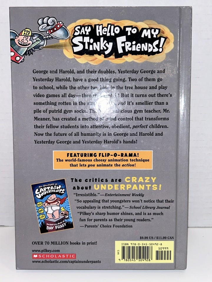 New HARDBACK Captain Underpants and the Sensational Saga of Sir Stinks ...