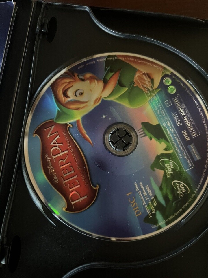 Classic PETER PAN 2-DISC DVD PLATINUM EDITION -2007 - DISNEY 1953 ...
