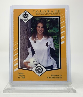 Esther Langley Rookie Card - 1995 Colorado State Rams - Volleyball | eBay