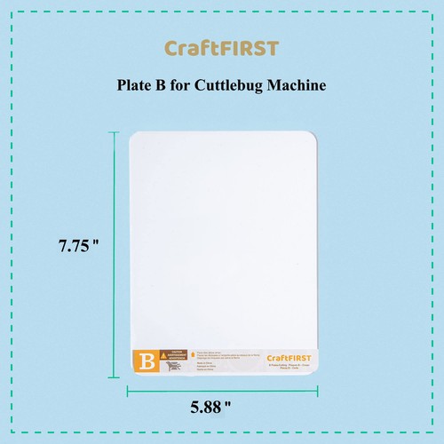 CraftFIRST B Cutting Plate for Cuttlebug Machine 5.87 x 7.75" Pack of 2 ...