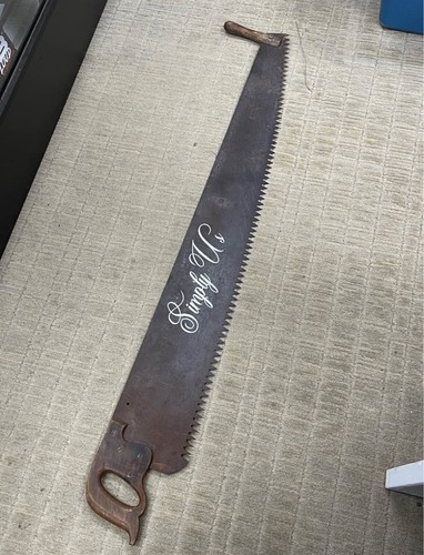 Vintage Crosscut Two Man Timber Logging Hand Saw | eBay UK
