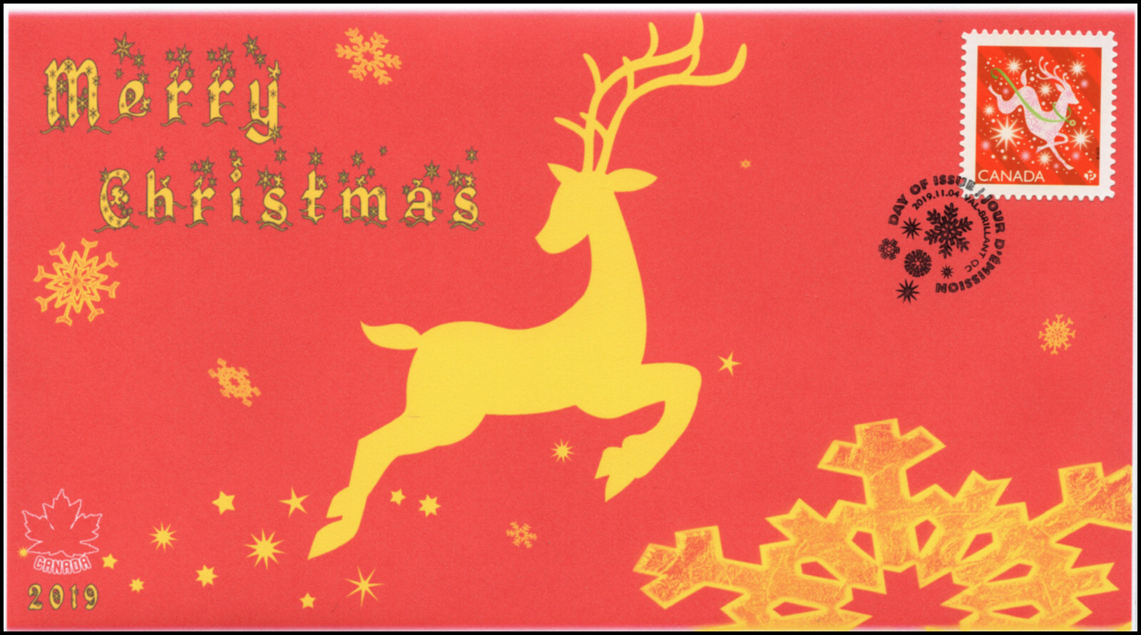 CA19-047, 2019, Christmas, Pictorial Postmark, First Day Cover ...