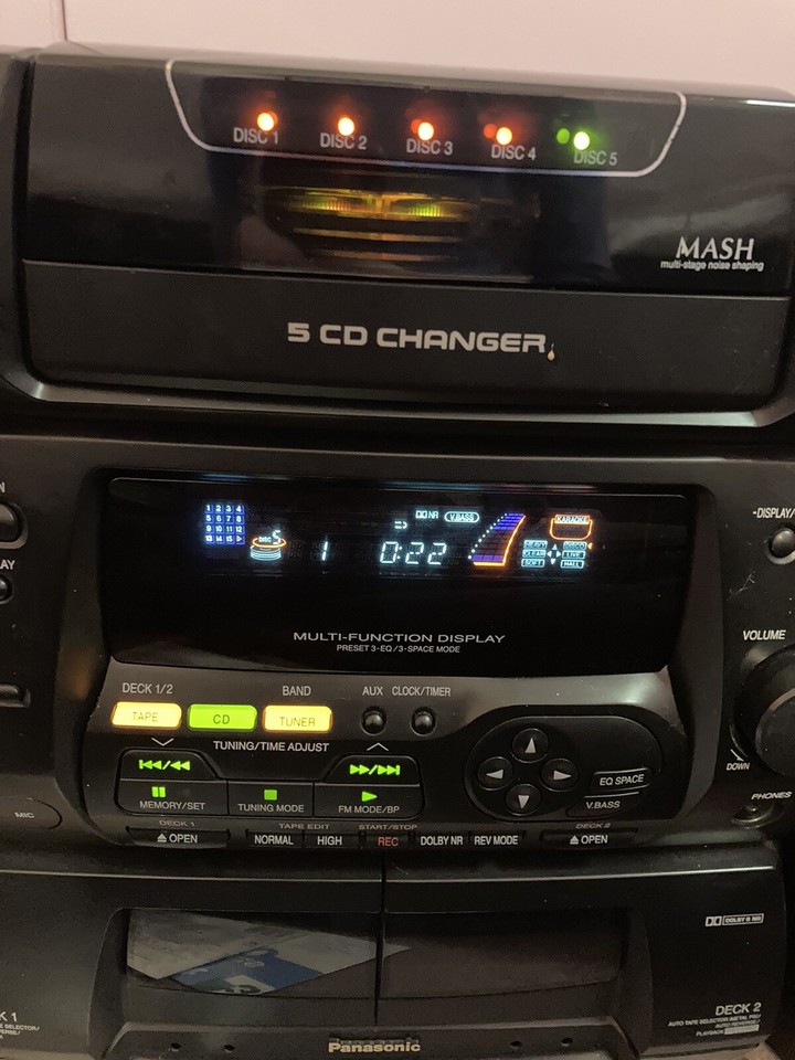 Panasonic SA-CH74 CD Stereo Hi-go System Vintage MASH DOLBY FM Radio ...