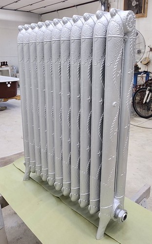 Victorian Radiator Cast Iron hot water steam antique heating star rope ...