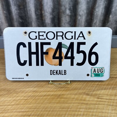 Georgia State License Plate Tag Man Cave Decoration Craft Expired 8/17 ...