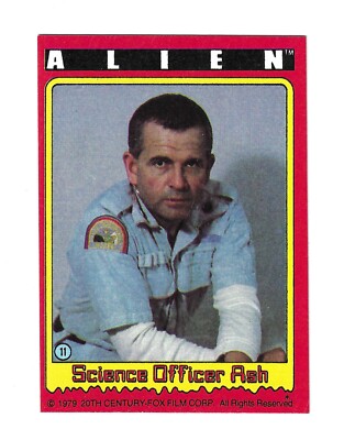 1979 Topps ALIEN #11 Science Officer Ash Rookie RC (Pack Fresh) | eBay