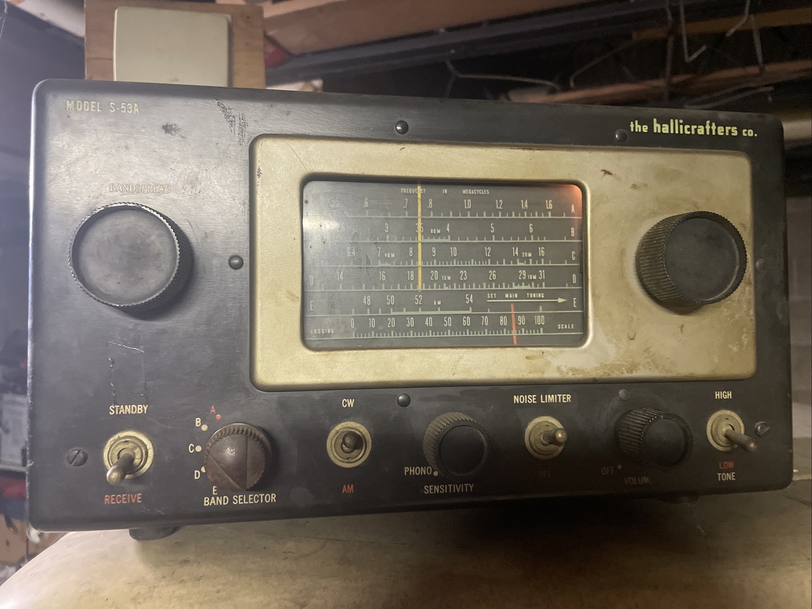 Hallicrafters S-53A Broadcast & Shortwave Radio Receiver Working Unit ...