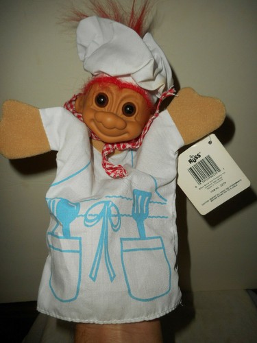 RUSS Luv Pet TROLL Doll Hand Puppet Cook Pastry Chef Item No. 2279 NWT ...