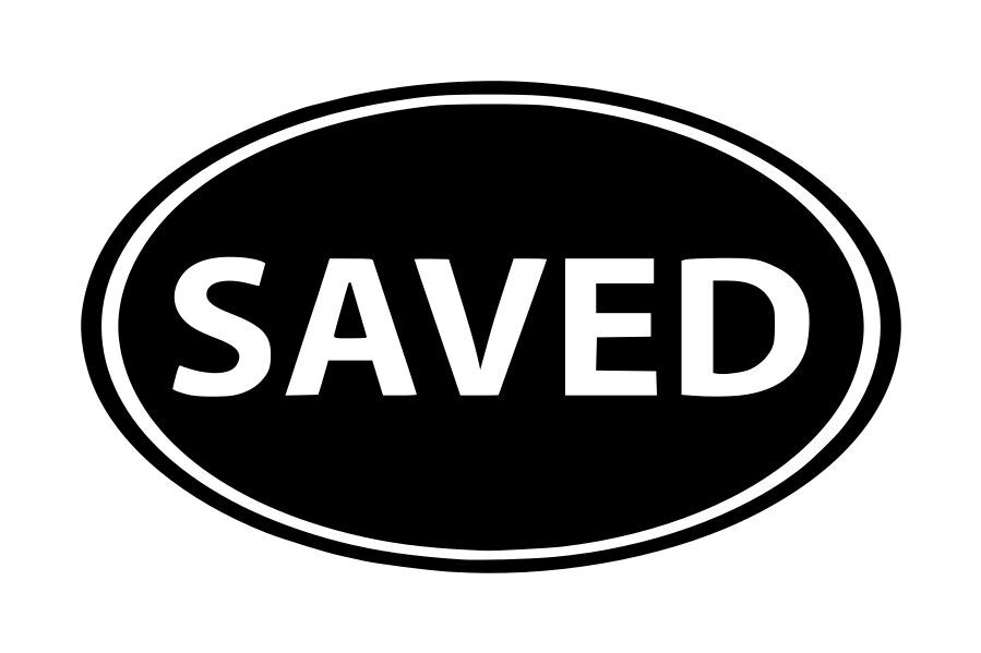 Saved Decal #1 3"x5" Choose Color | eBay