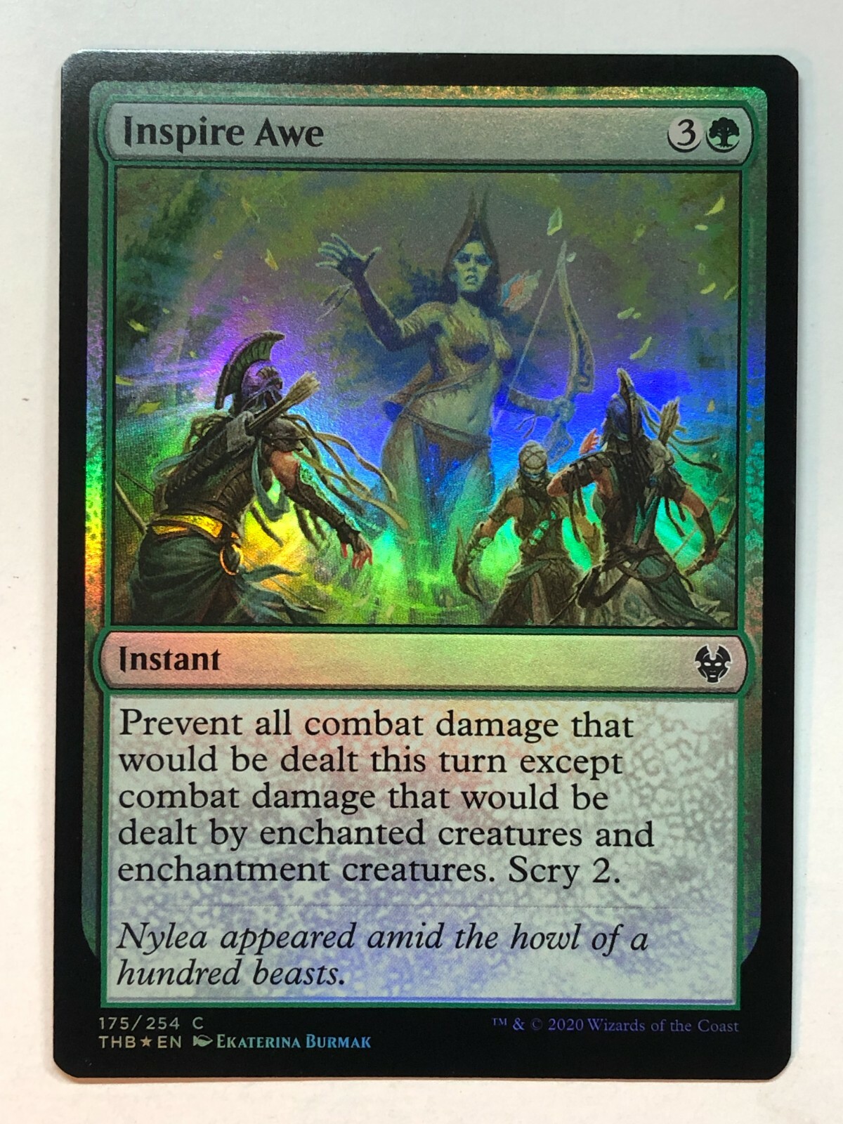 MTG Theros Beyond Death Inspire Awe 175 Foil NM/M | eBay
