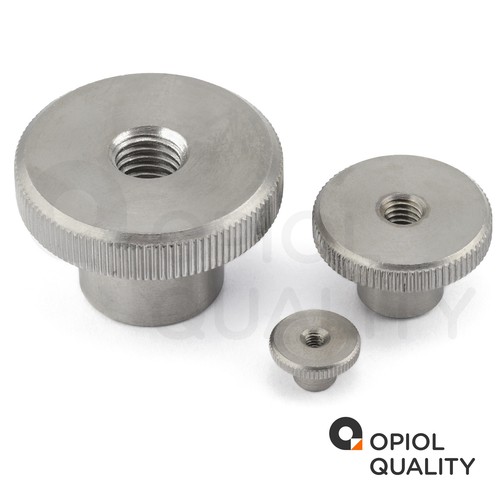 M2 M2,5 M3 M4 M5 M6 M8 Rändelmutter Hohe Form DIN 466 Edelstahl A1 ...