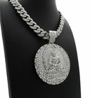 Hip Hop 2PAC EUPHANASIA pendant & 18" Iced Box Lock Cuban Choker Chain ...
