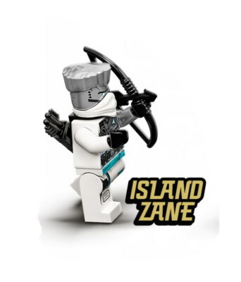 LEGO Ninjago - Island Zane - Figur Minifig Ninja weiss Boot Insulaner ...