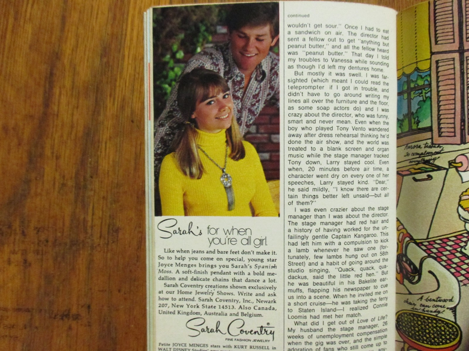 July 8, 1972 TV Guide(JOYCE MENGES/SUSAN SULLIVAN/SAMMIE WINMILL ...