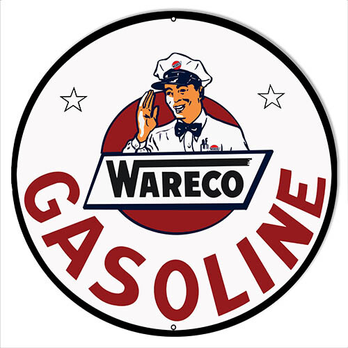Wareco Gasoline Reproduction Metal Sign 4 Sizes | eBay