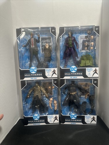 DC Multiverse Two-Face, Joker, Bane, Batman Action Figures Set | eBay