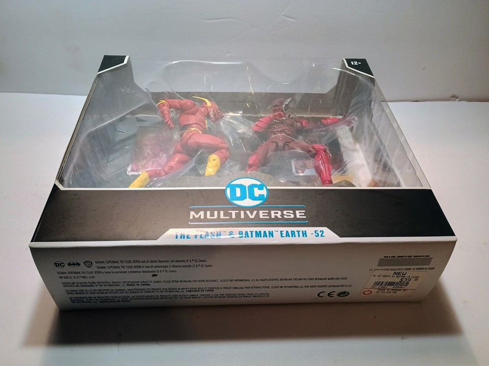 DC MULTIVERSE THE FLASH AND BATMAN EARTH 52 ACTION FIGURE SET MCFARLANE ...