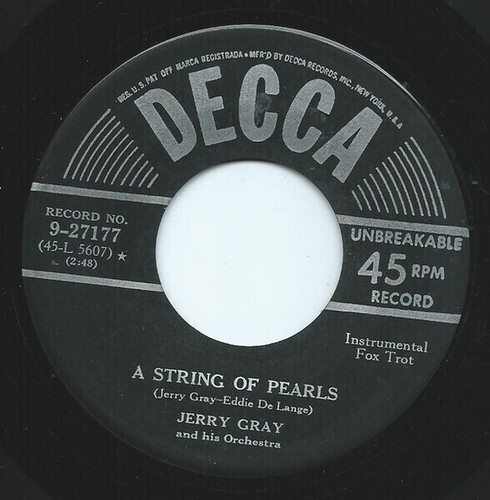 Jerry Gray And His Orchestra In The Mood / A String Of Pearls Decca | eBay