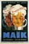 French Beer Maik 1929 Vintage Advertising Art Deco Giclee Canvas Print ...