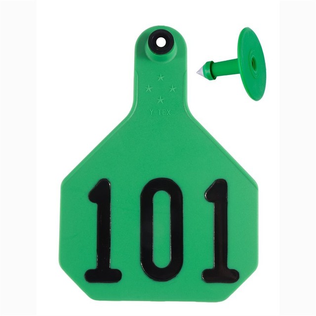 YTEX 4 Star Large Green Cattle Ear Tags Numbered 101-125 for sale ...