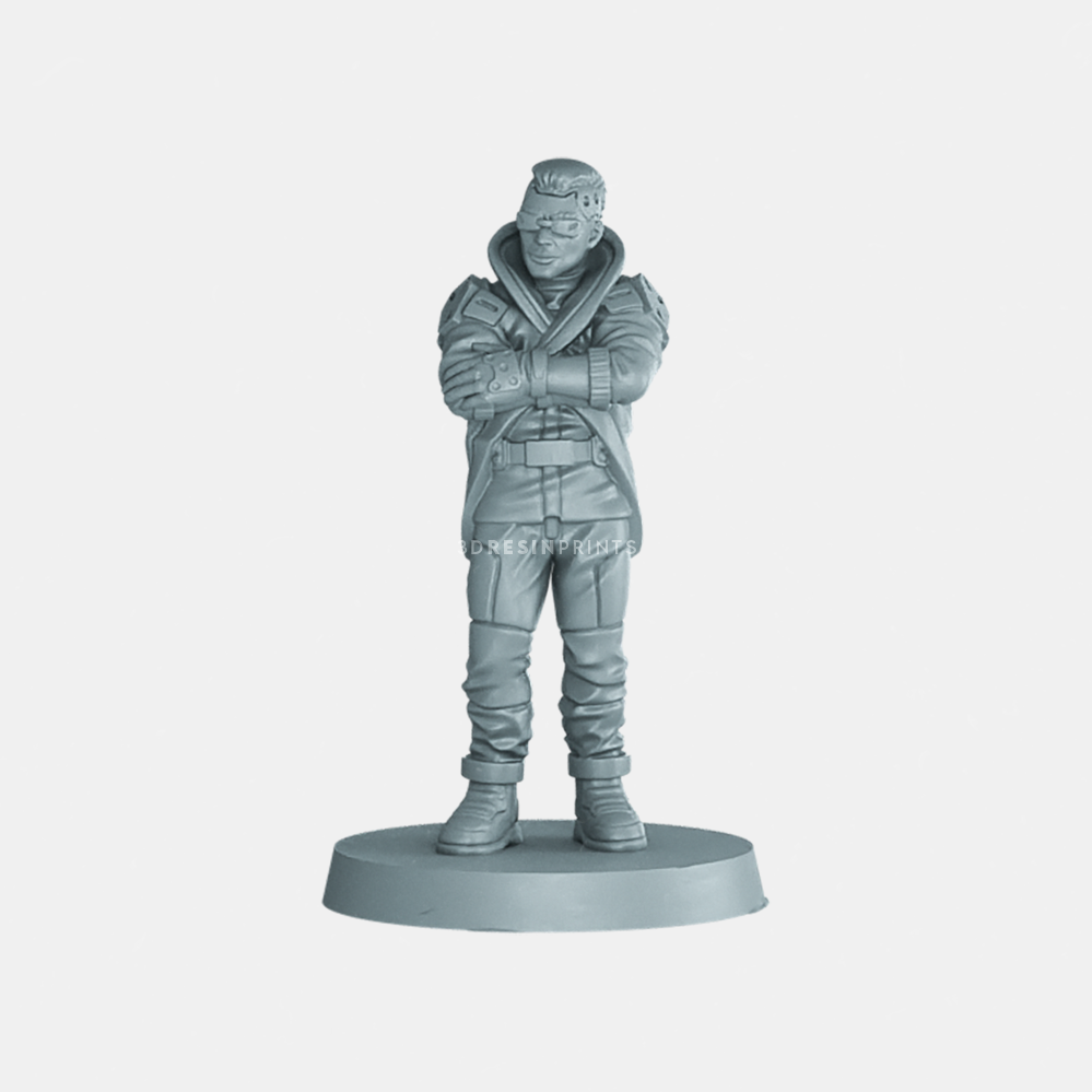 NPC DECKER HACKER Sci-Fi: Shadowrun, Cyberpunk Resin Miniature 28mm ...