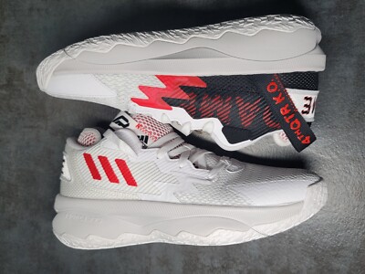 Adidas DAME 8 Damian Lillard Game Time White Black Red Basketball
