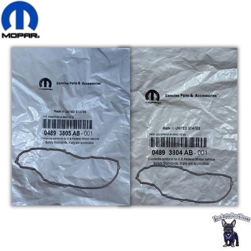Left and Right Cylinder Head Cover Gaskets OEM Mopar 4893804AB ...