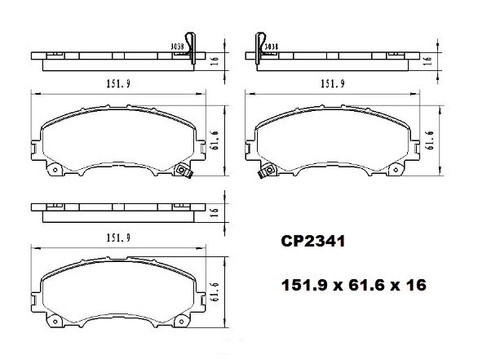 Premier Ceramic Brake Pads To Suit Bendix DB2341 DB2341 | eBay