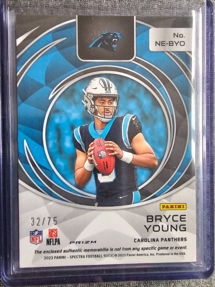 2023 Panini Spectra Bryce Young Rookie Next Era Patch Hyper /75 | eBay