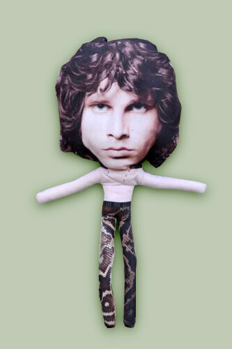 JIM MORRISON THE DOORS Handmade ACTION FIGURE 45 x 15 Cm - Silk Fleece ...