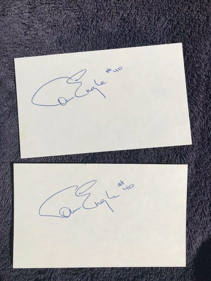 INDEX CARD 3X5 3 X 5 CUT AUTO AUTOGRAPH AUTOGRAPHED SIGNED U YOU PICK ...