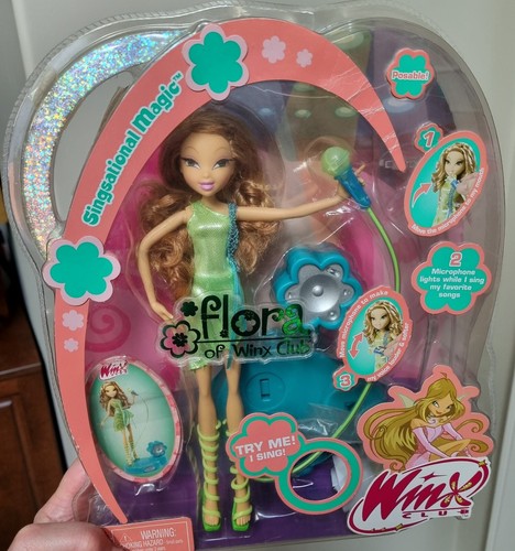 Winx Club Mattel Singsational Magic Flora 2006 - Mint in Box | eBay