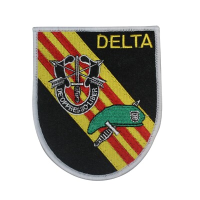 4 Inch US Army Special Forces Delta Force Embroidered Iron On Patch ...