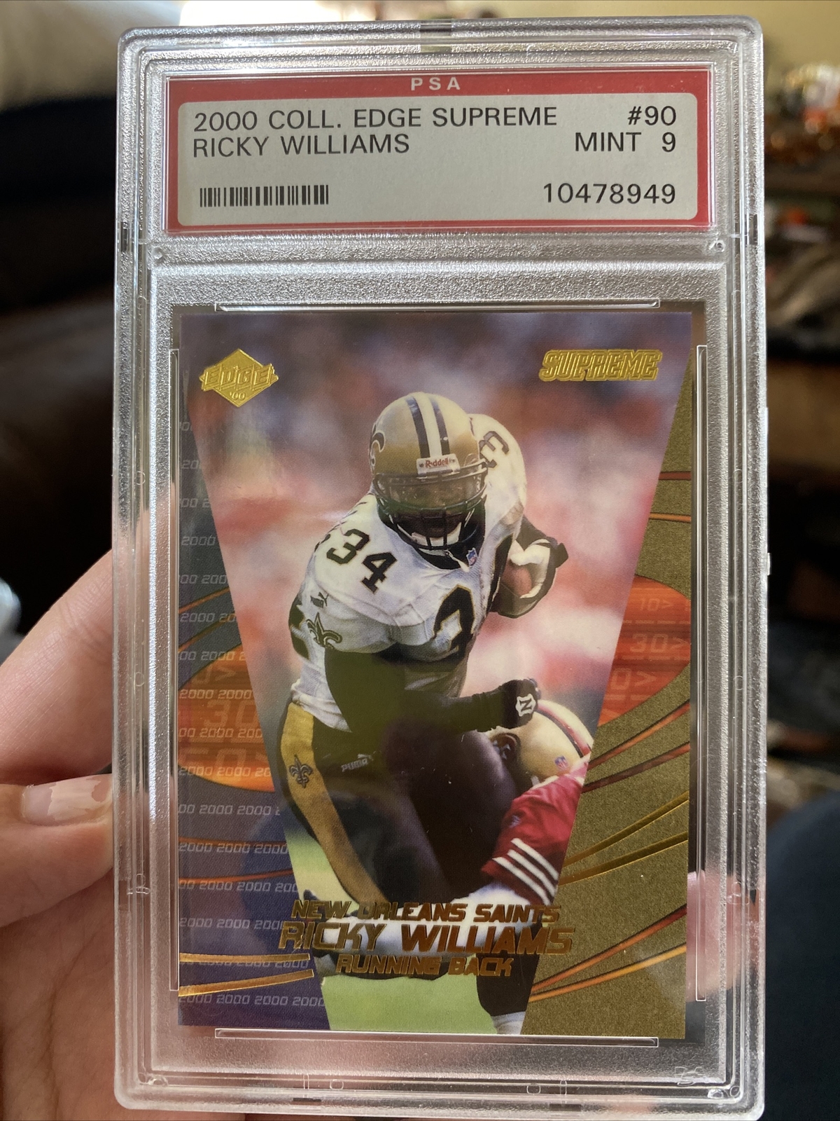 2000 Collector's Edge Supreme PSA 9 Ricky Williams #90 Saints | eBay