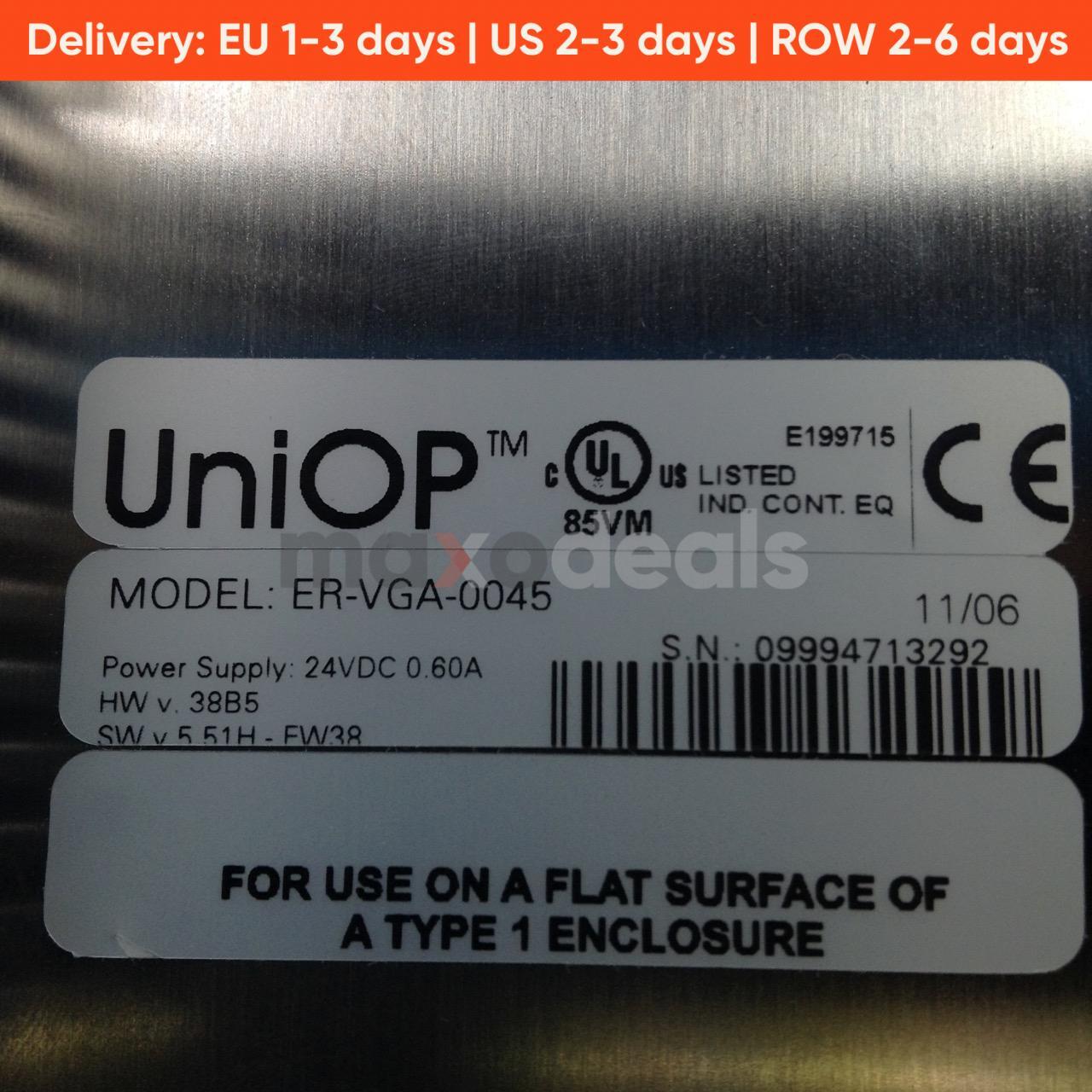 Uniop+ER-VGA-0045+Color+Touch+Screen+Operator+Interface+Panel+display ...