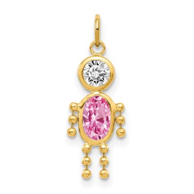 14k October Boy Birthstone Charm | eBay