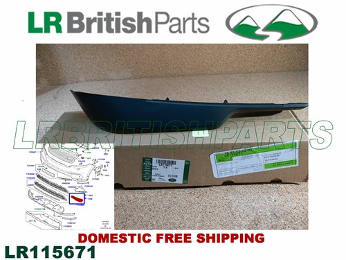 GENUINE LAND ROVER FRONT BUMPER DEFLECTOR RH RANGE ROVER VELAR LR115671 ...