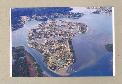 #D20. AERIAL PHOTOGRAPH OF ST HUBERTS ISLAND, CENTRAL COAST, NSW | eBay ...