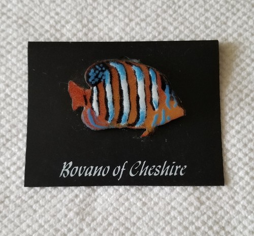 New ~ Bovano of Cheshire Fish Enamel on Copper Pin Brooch | eBay