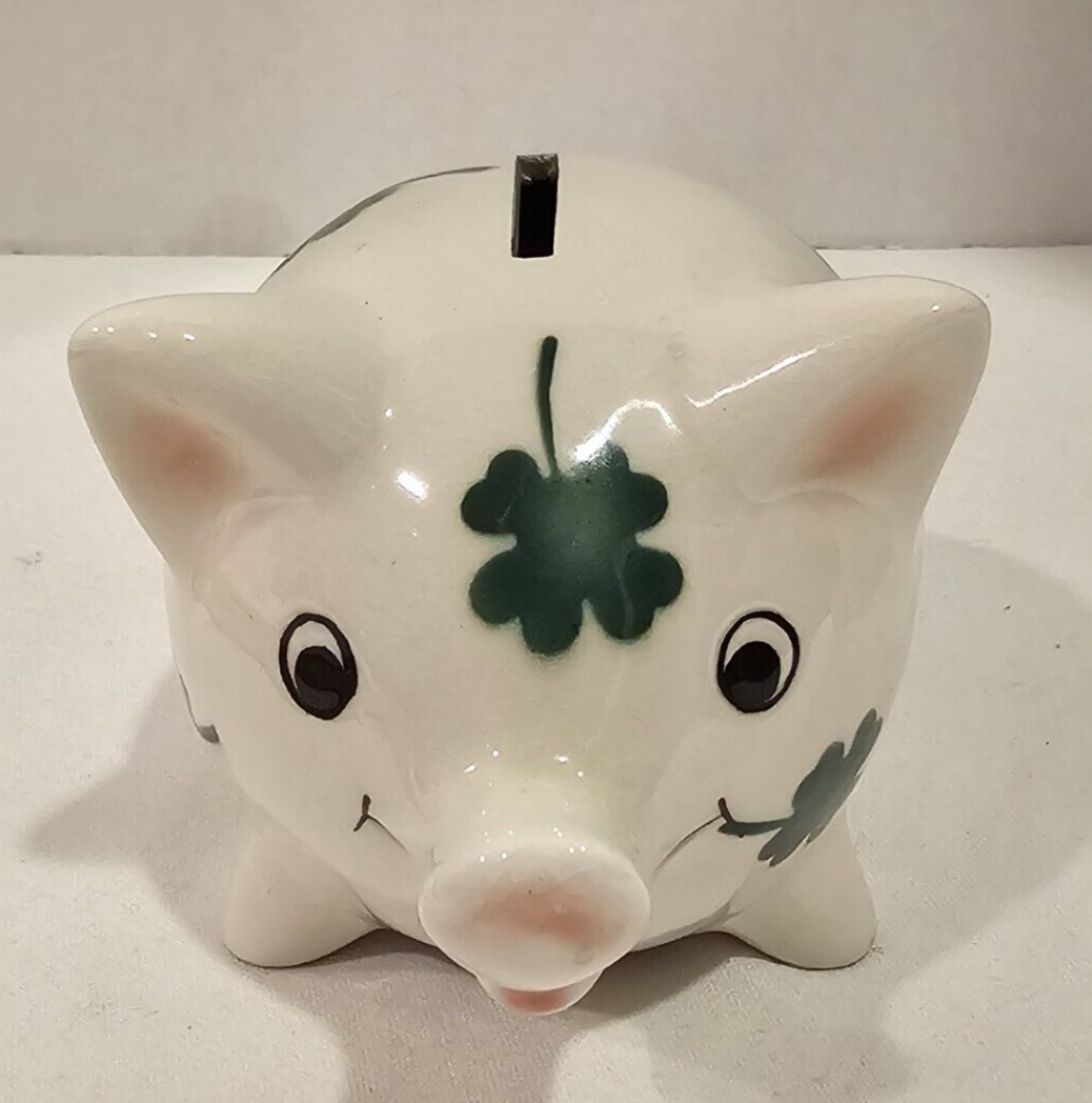 Vintage Goebel Shamrock Pig Piggy Bank West Germany 1960's | eBay