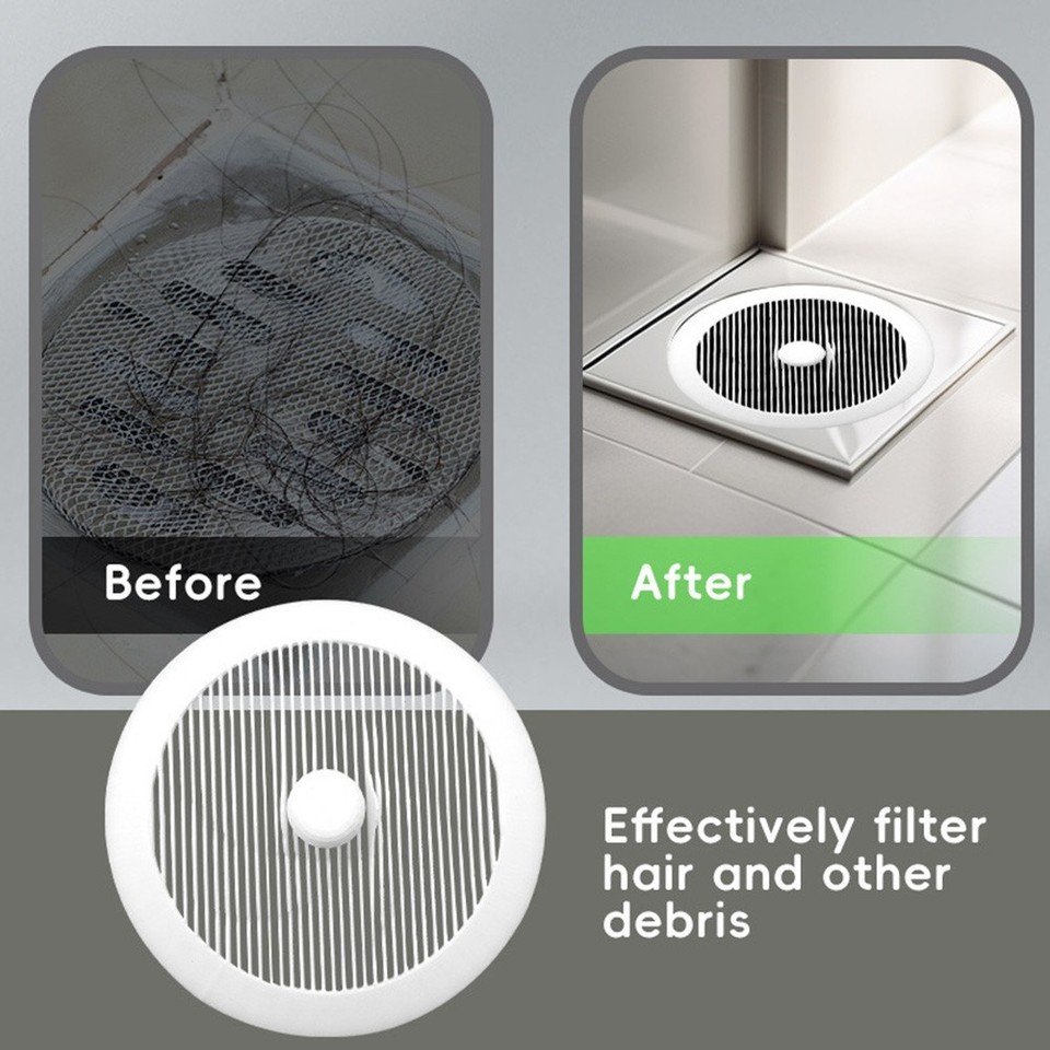 Large Aperture Drain Filter for Bathroom and For Kitchen Efficient Hair ...
