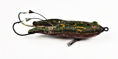 Rare Pflueger 767 Improved Soft Rubber Weedless Conrad Frog Lure 1905 ...