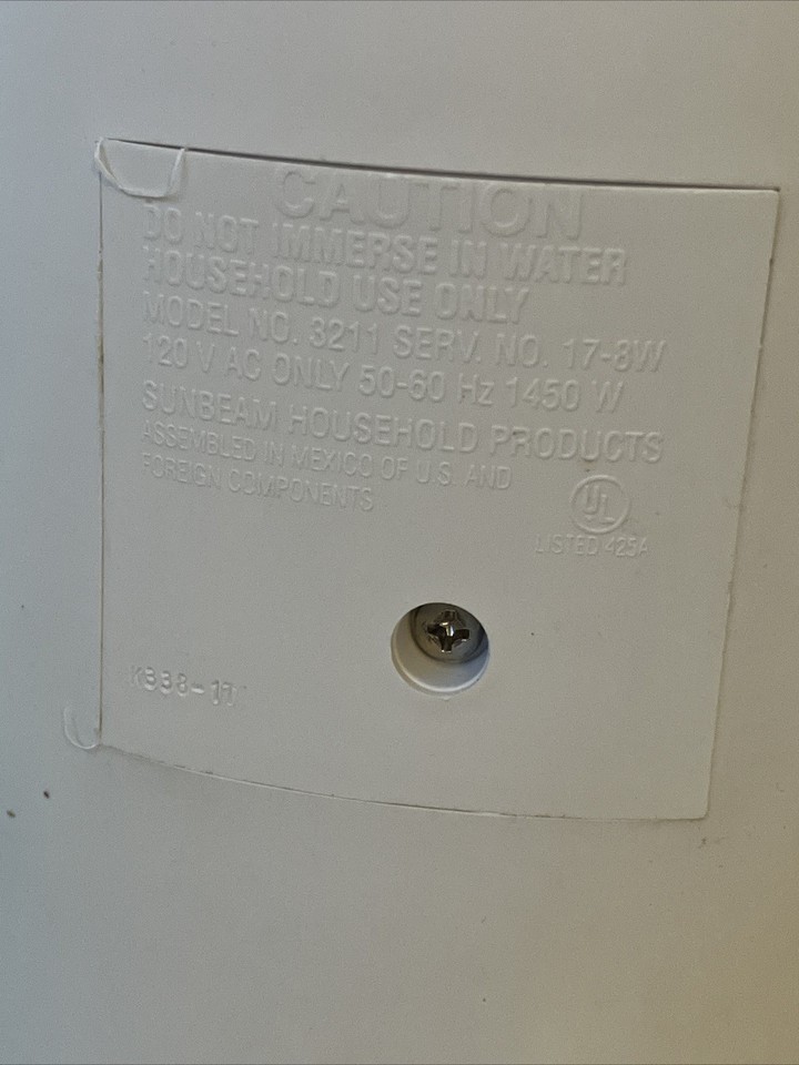 Vintage Sunbeam Hot Shot White Hot Water Dispenser #3211 Tested/Works ...