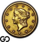 1851-O Gold Dollar, $1 Gold Liberty, Type 1, Tough New Orleans Issue | eBay