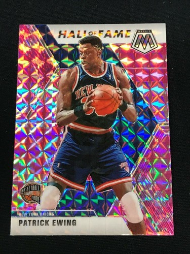 2019-20 Mosaic PATRICK EWING RC Hall Of Fame Pink Camo #289 NY Knicks ...