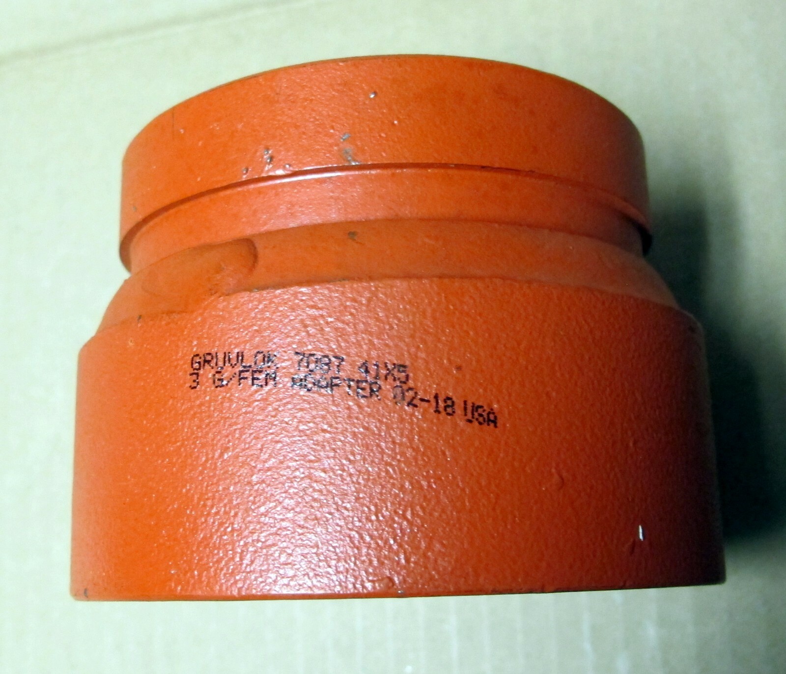 Gruvlok Concentric Reducer 7087 3 G/Fem Adapter 41X5 Grooved Threaded ...