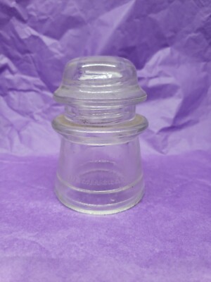 Vtg Hemingray 17 Made in USA 4-41 Clear Glass Electrical Insulator No ...